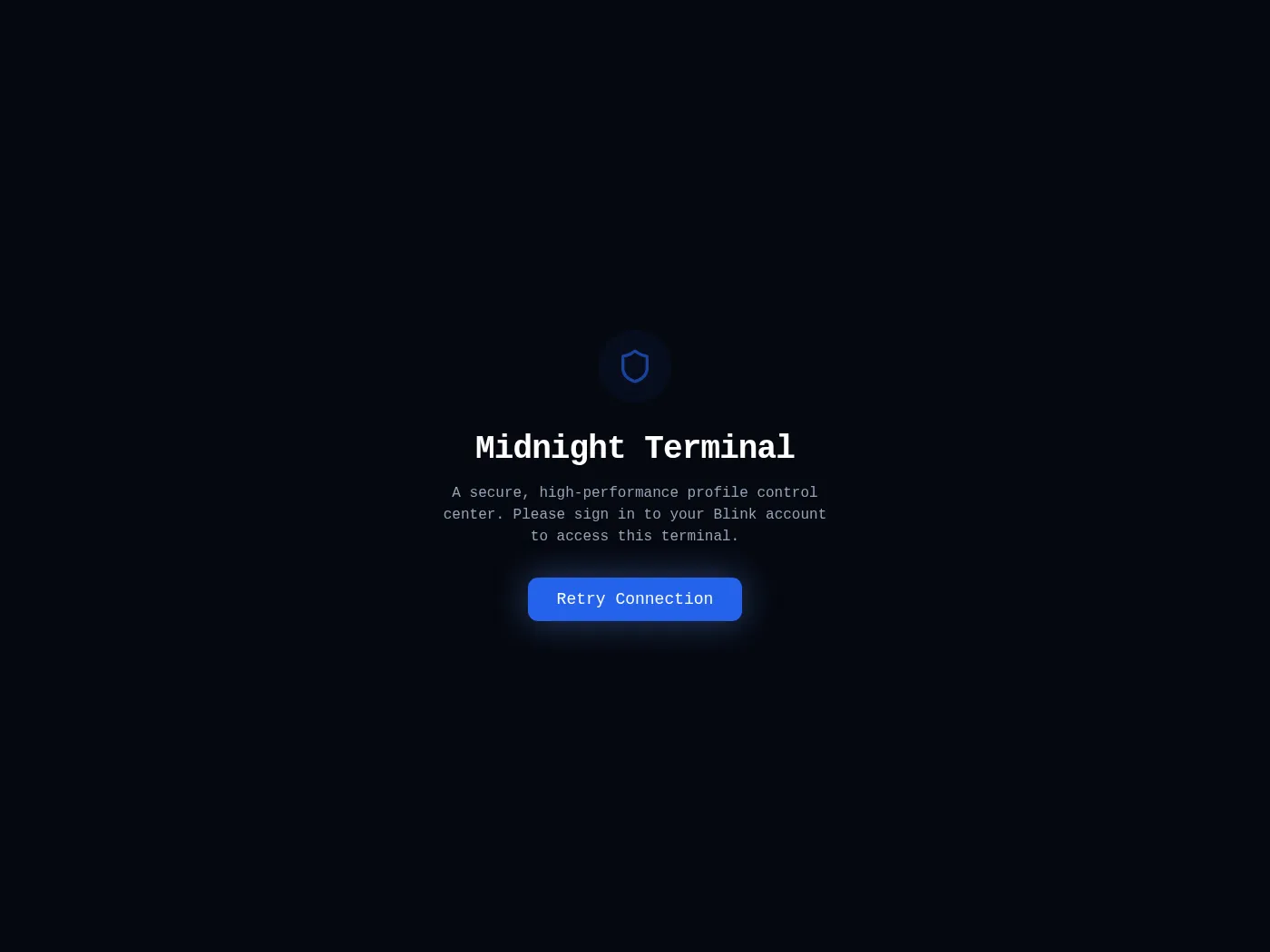 Midnight Profile Dashboard
