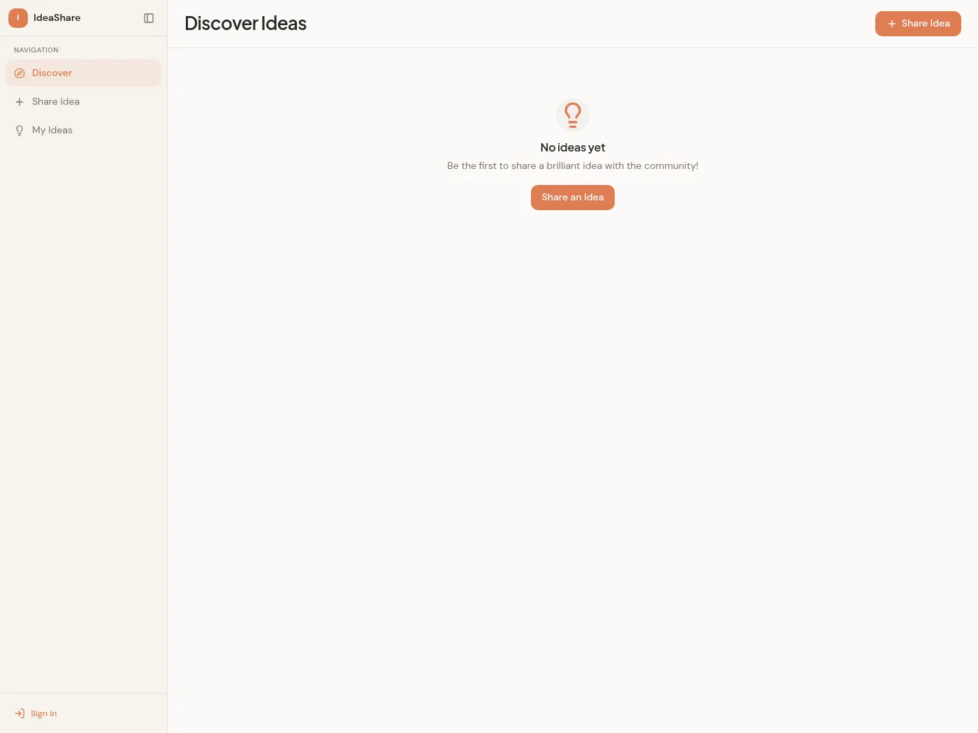 IdeaShare Profiles