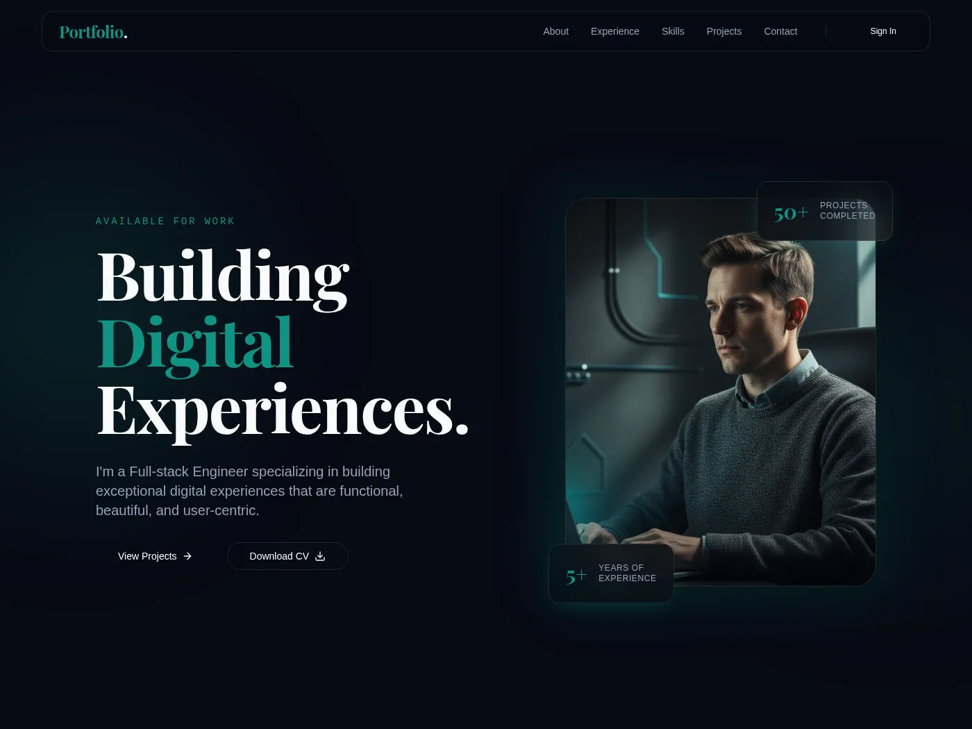 Profile Landing Page