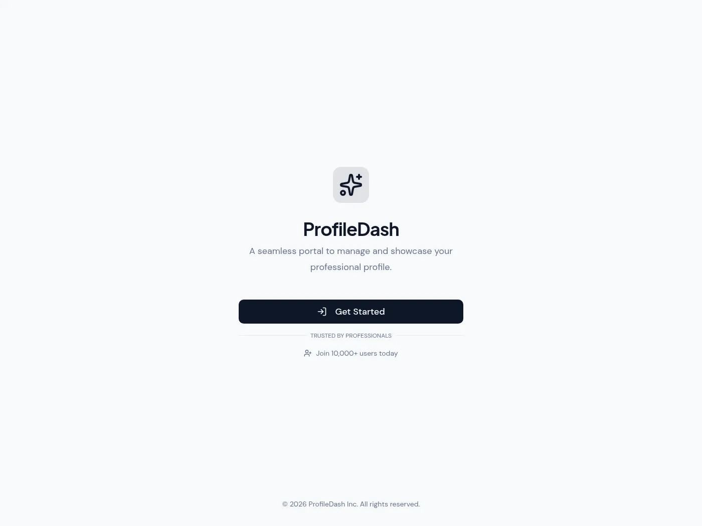 ProfileDash Login Portal