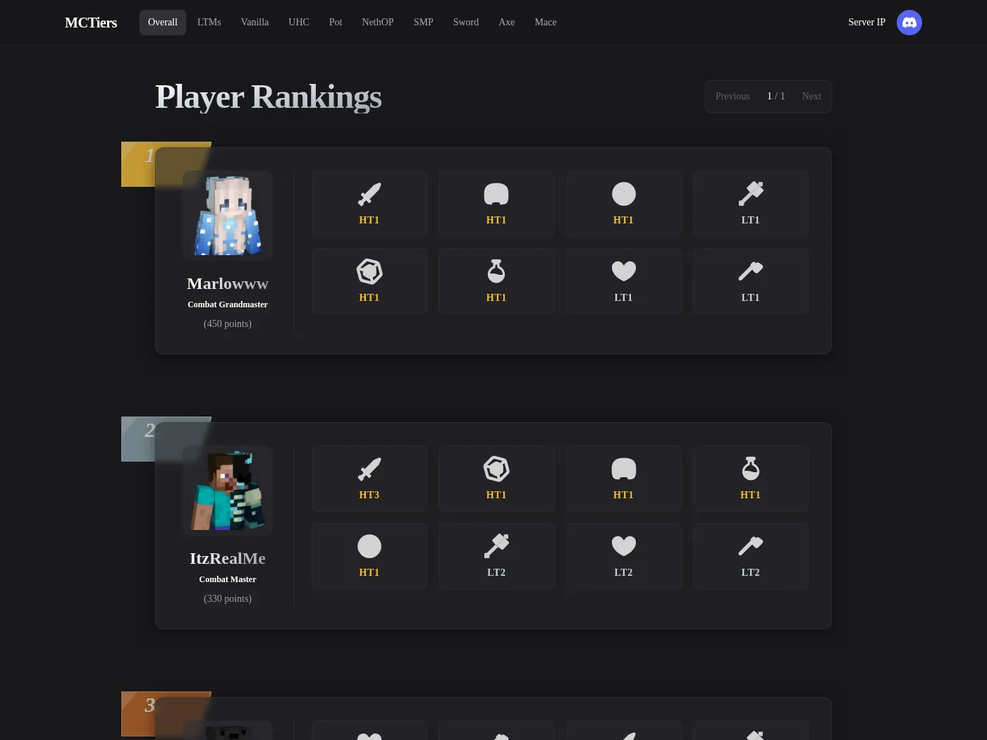 Minimalist Profile Site