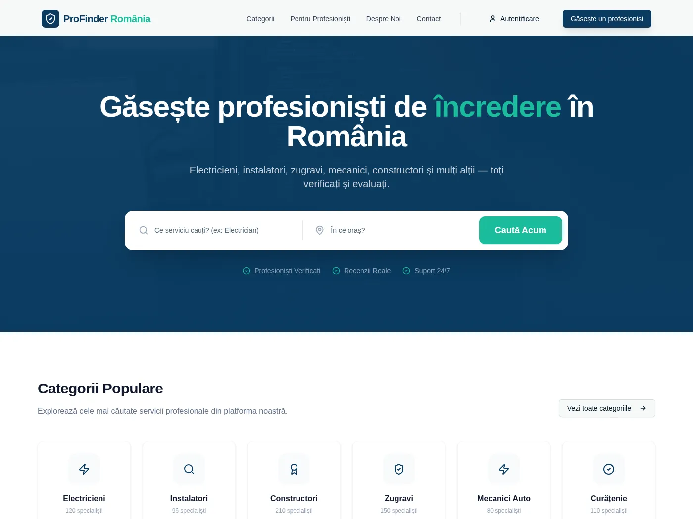 ProFinder România Platform