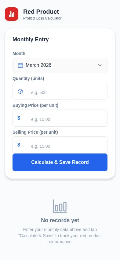 Profit Calculator App