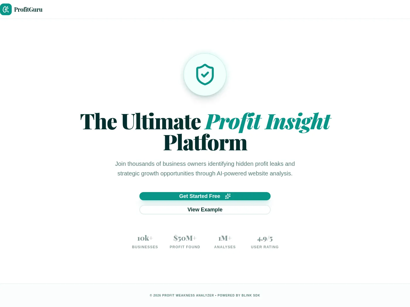 Profit Weakness Analyzer