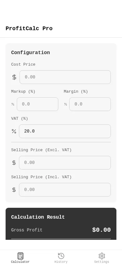 ProfitCalc Pro