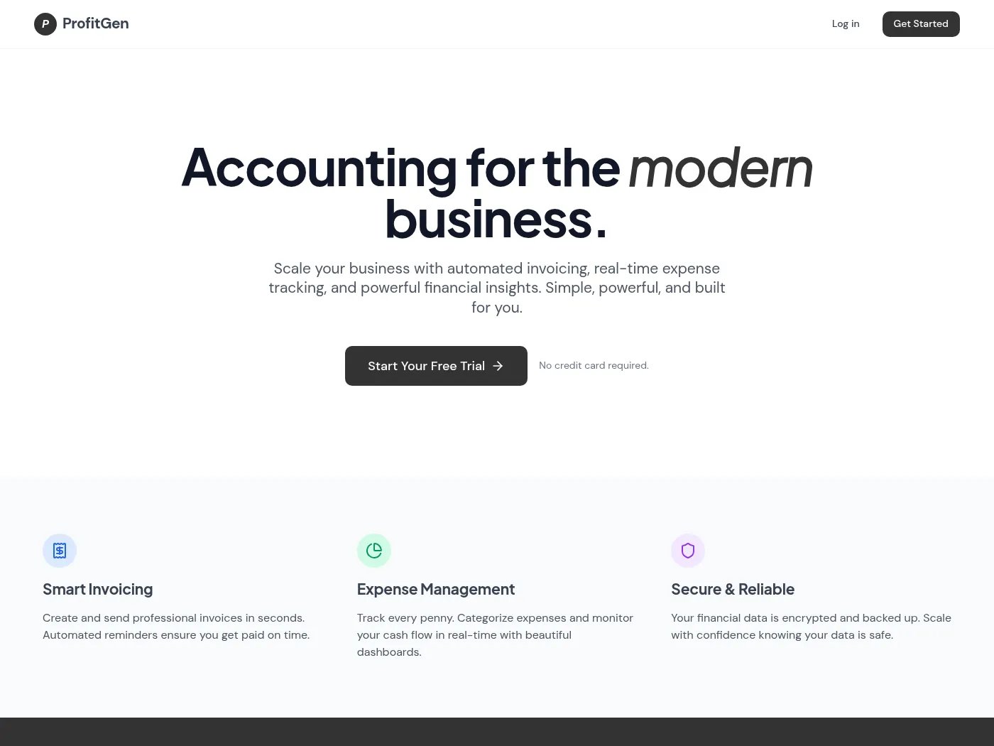 ProfitGen Web Platform