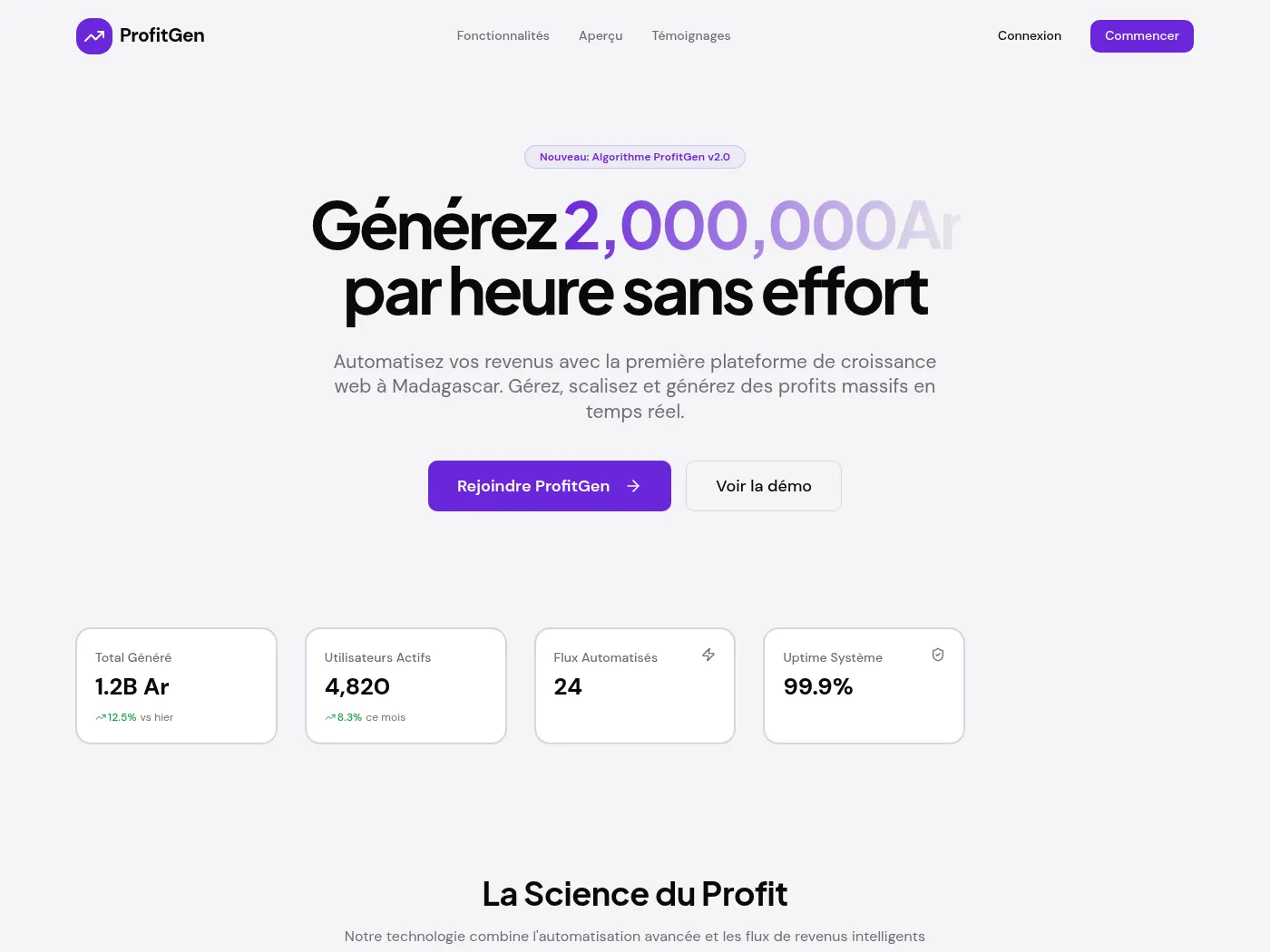 ProfitGen Web Portal