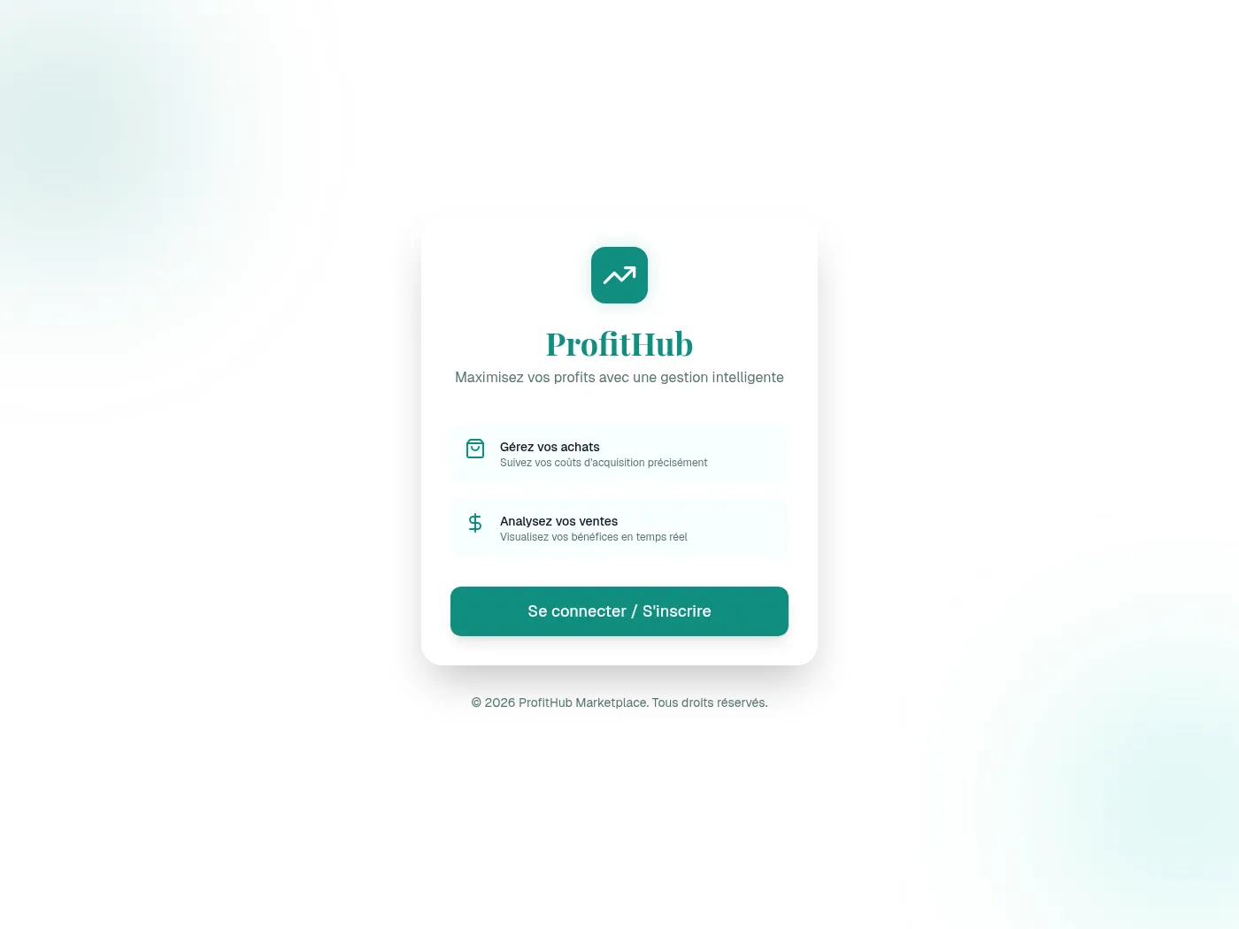 ProfitHub Marketplace