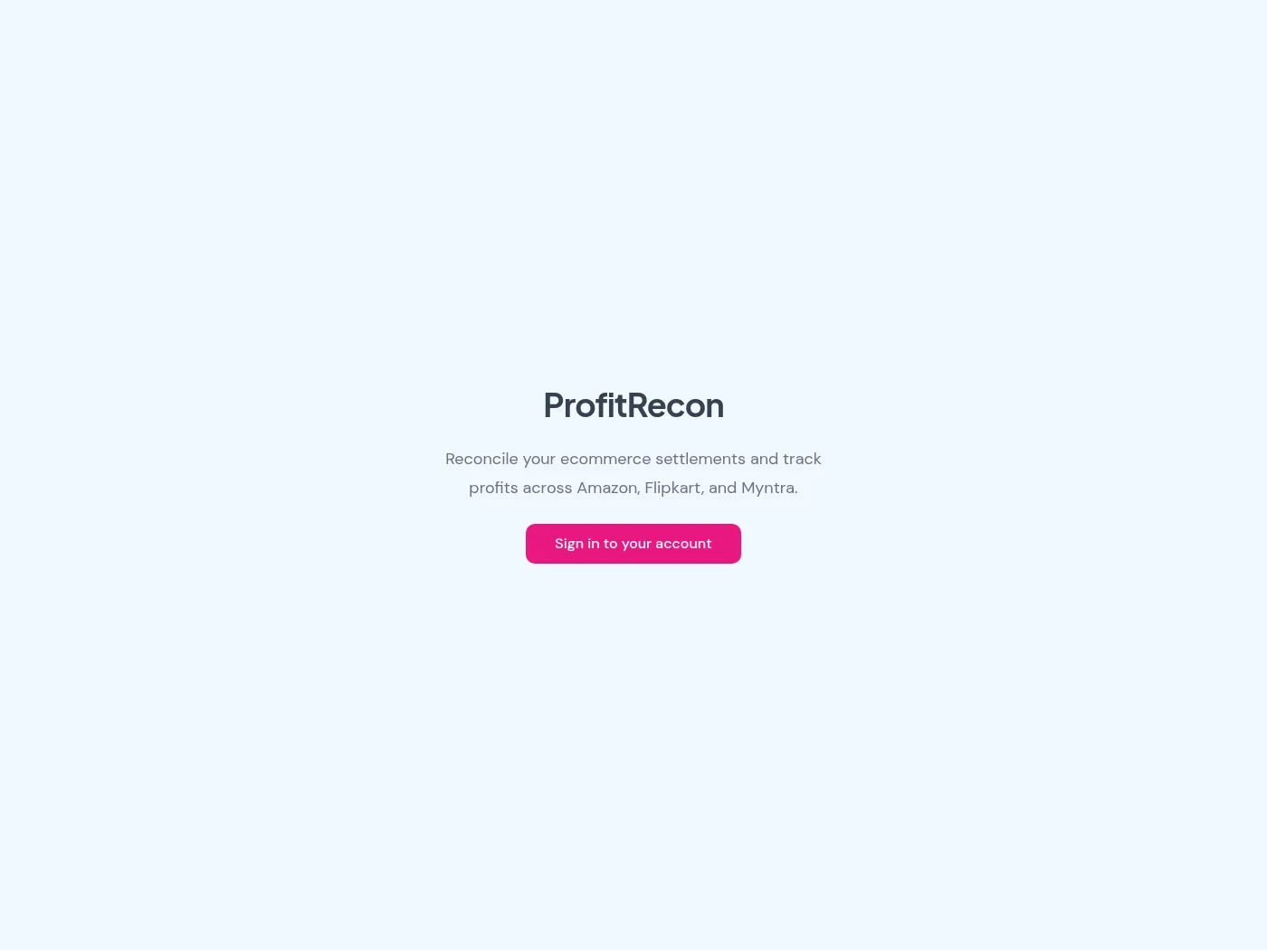 ProfitRecon SaaS