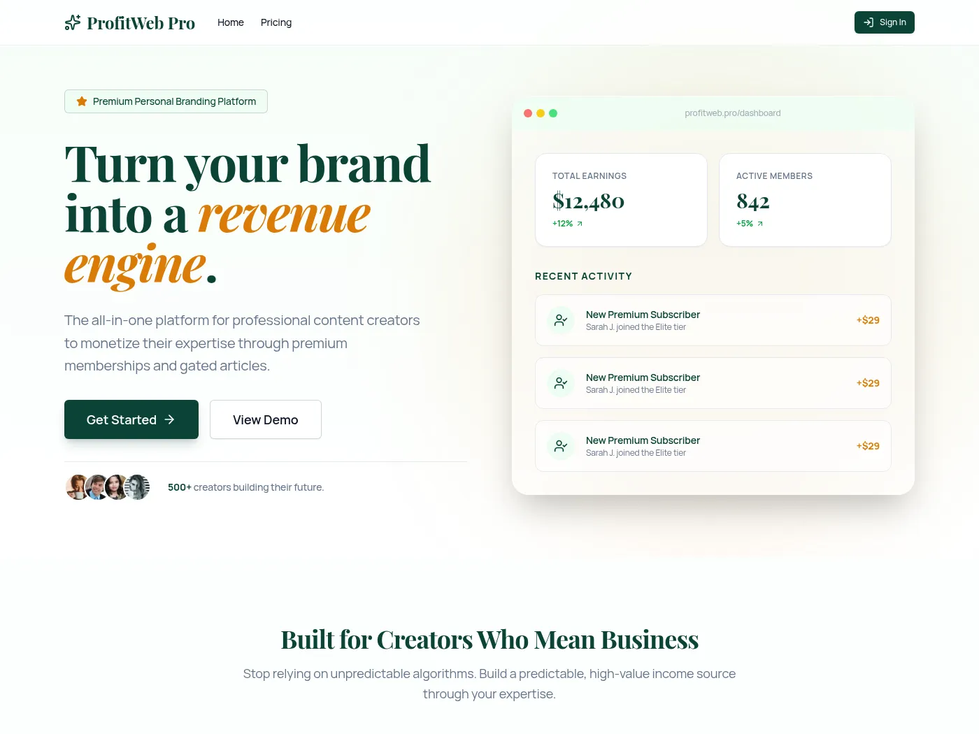 ProfitWeb Pro