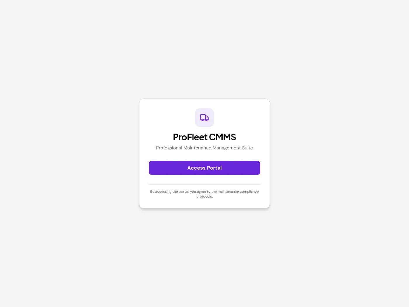 ProFleet CMMS Suite