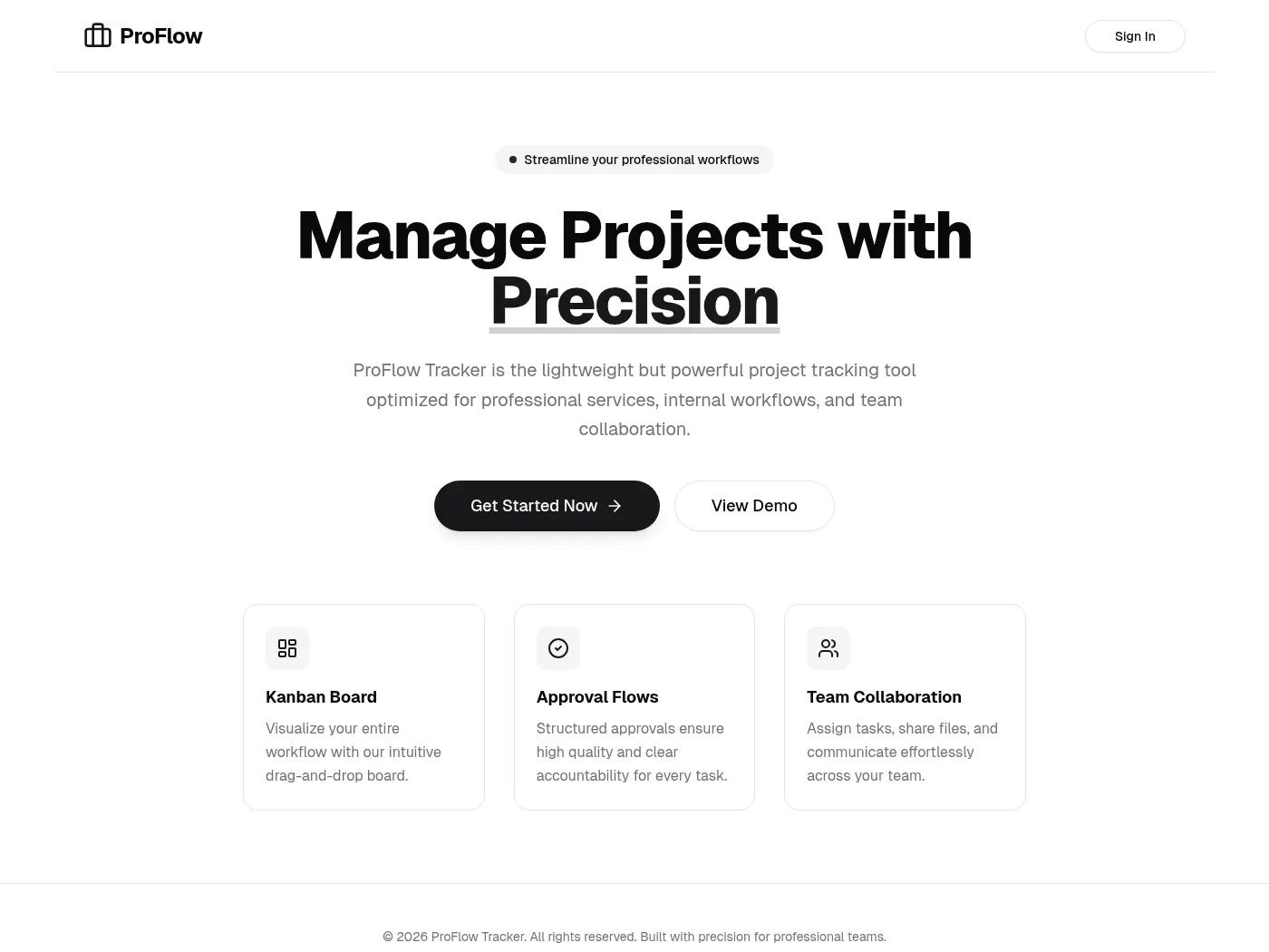 ProFlow Tracker