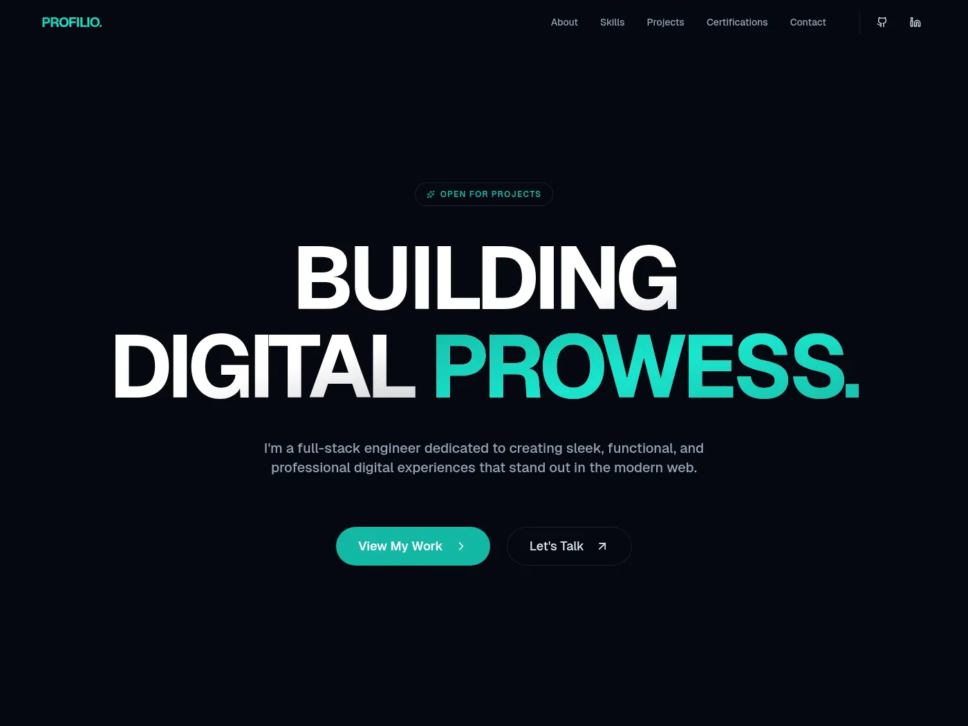 Profolio Web Presence
