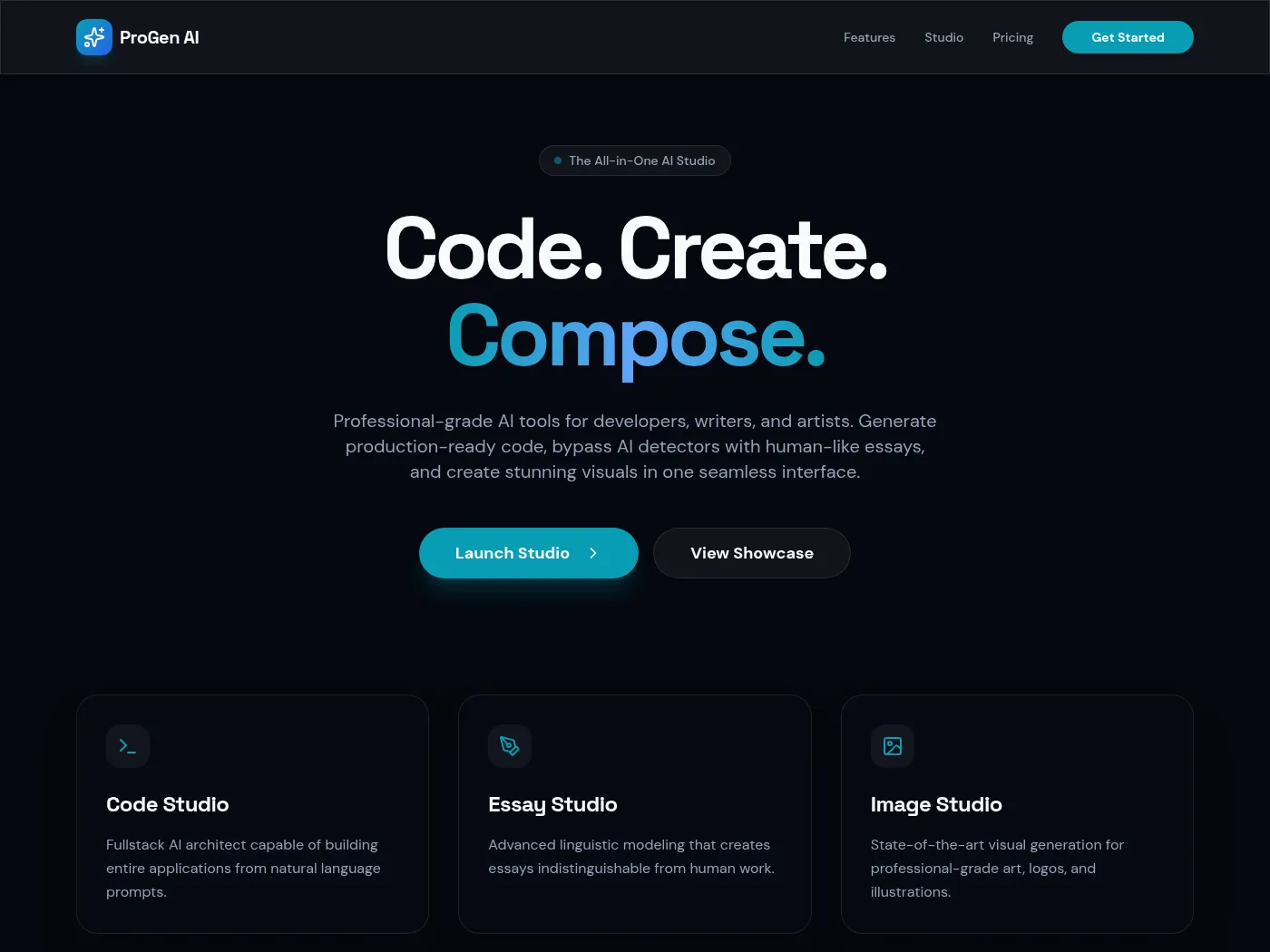 ProGen AI Studio