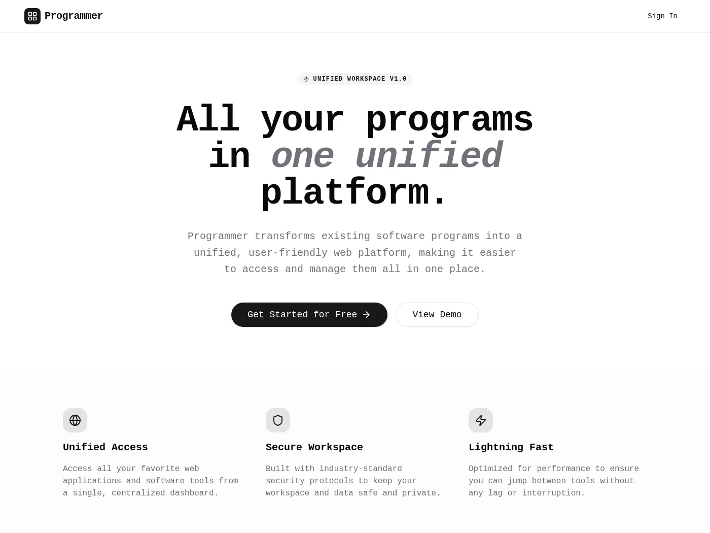Program Builder App