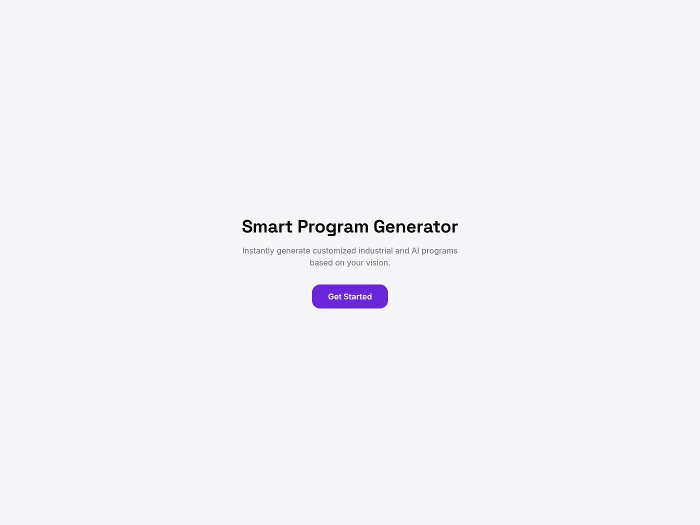 Smart Program Generator