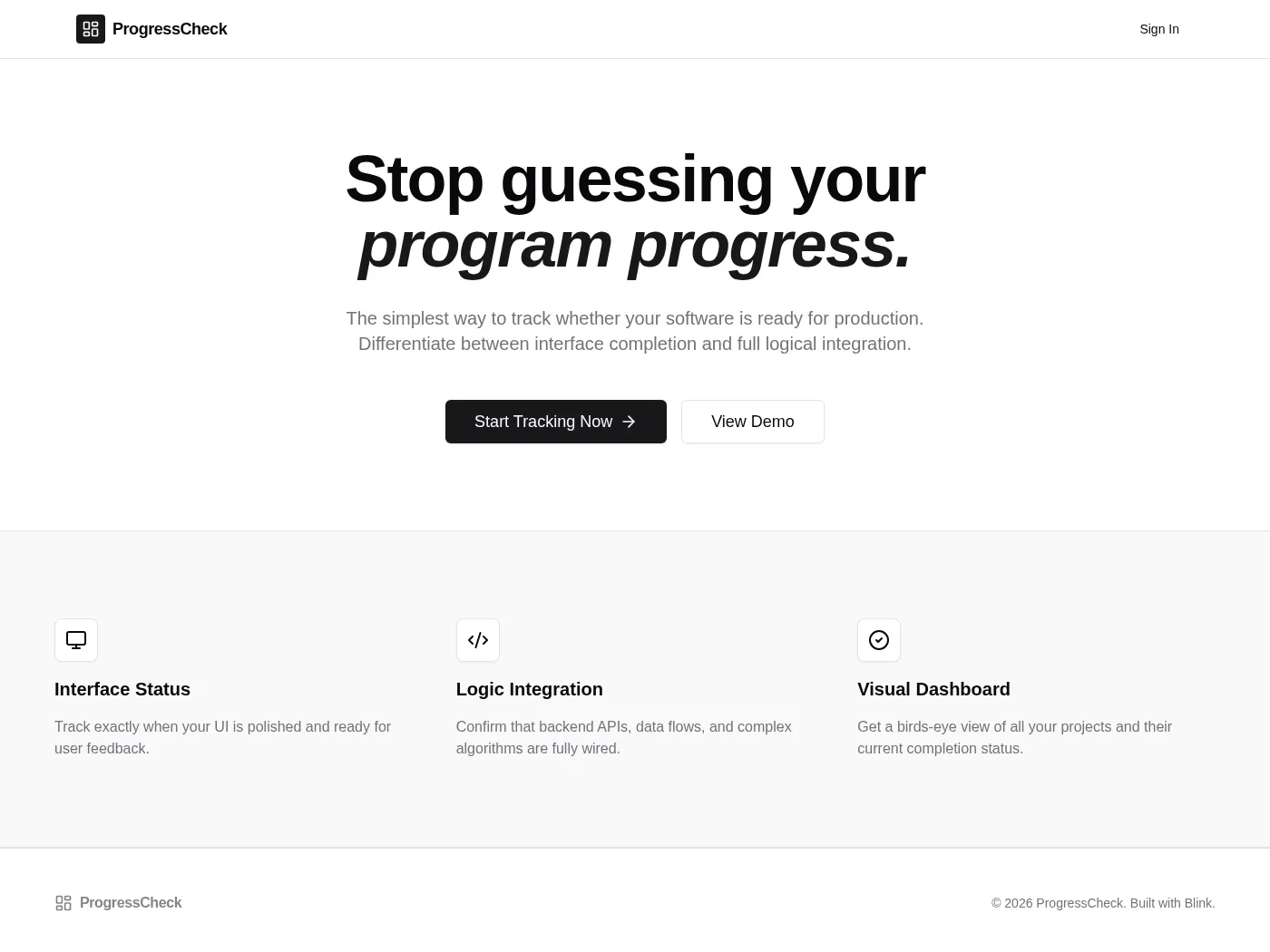 Program Completion Checker