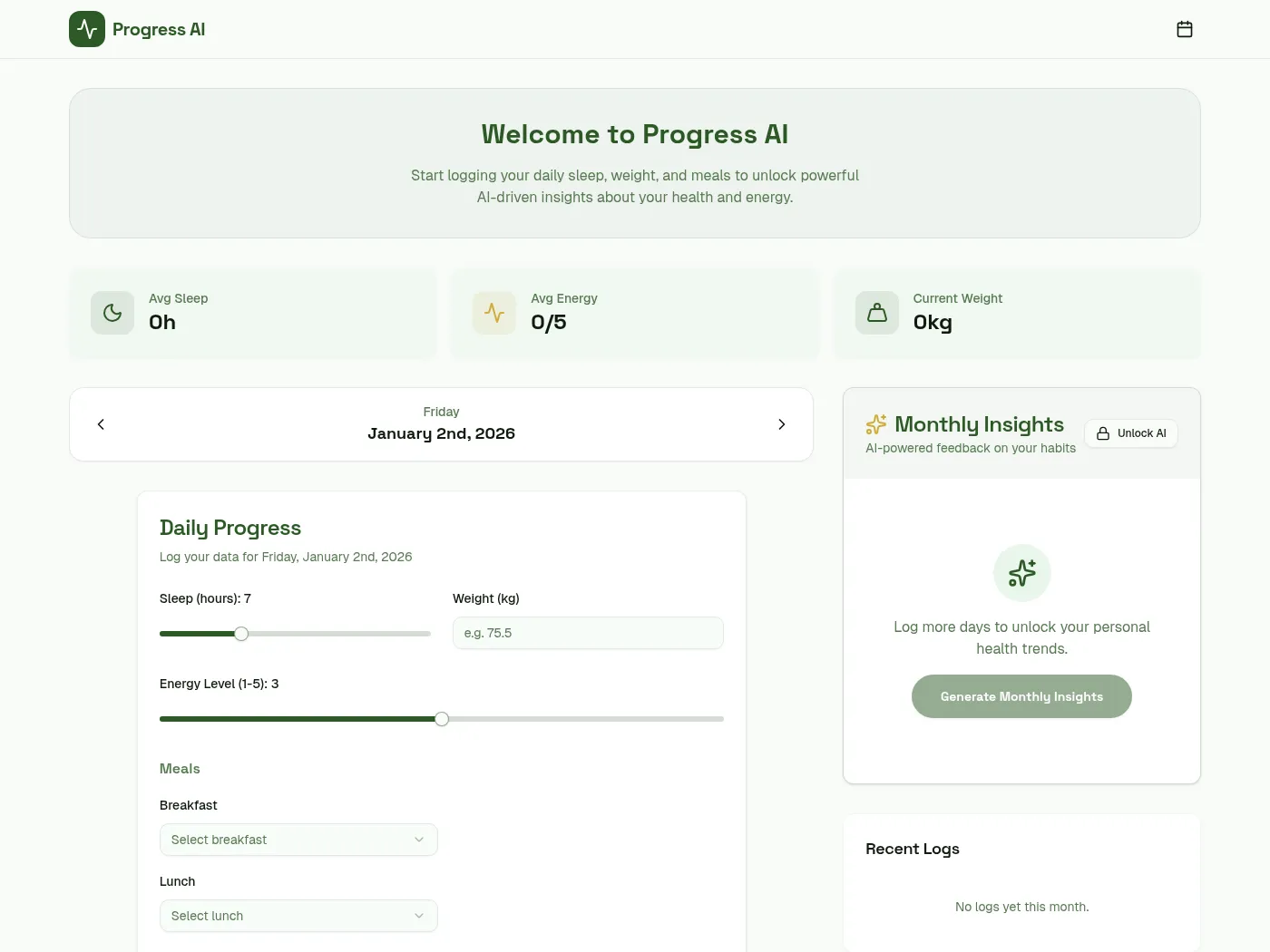 Progress Insight Tracker