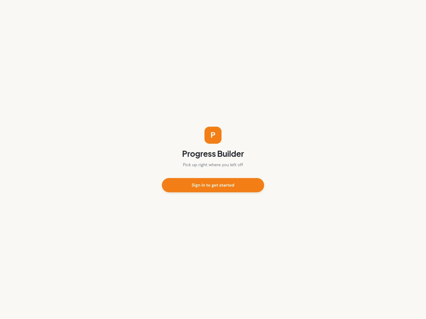 Progress Builder