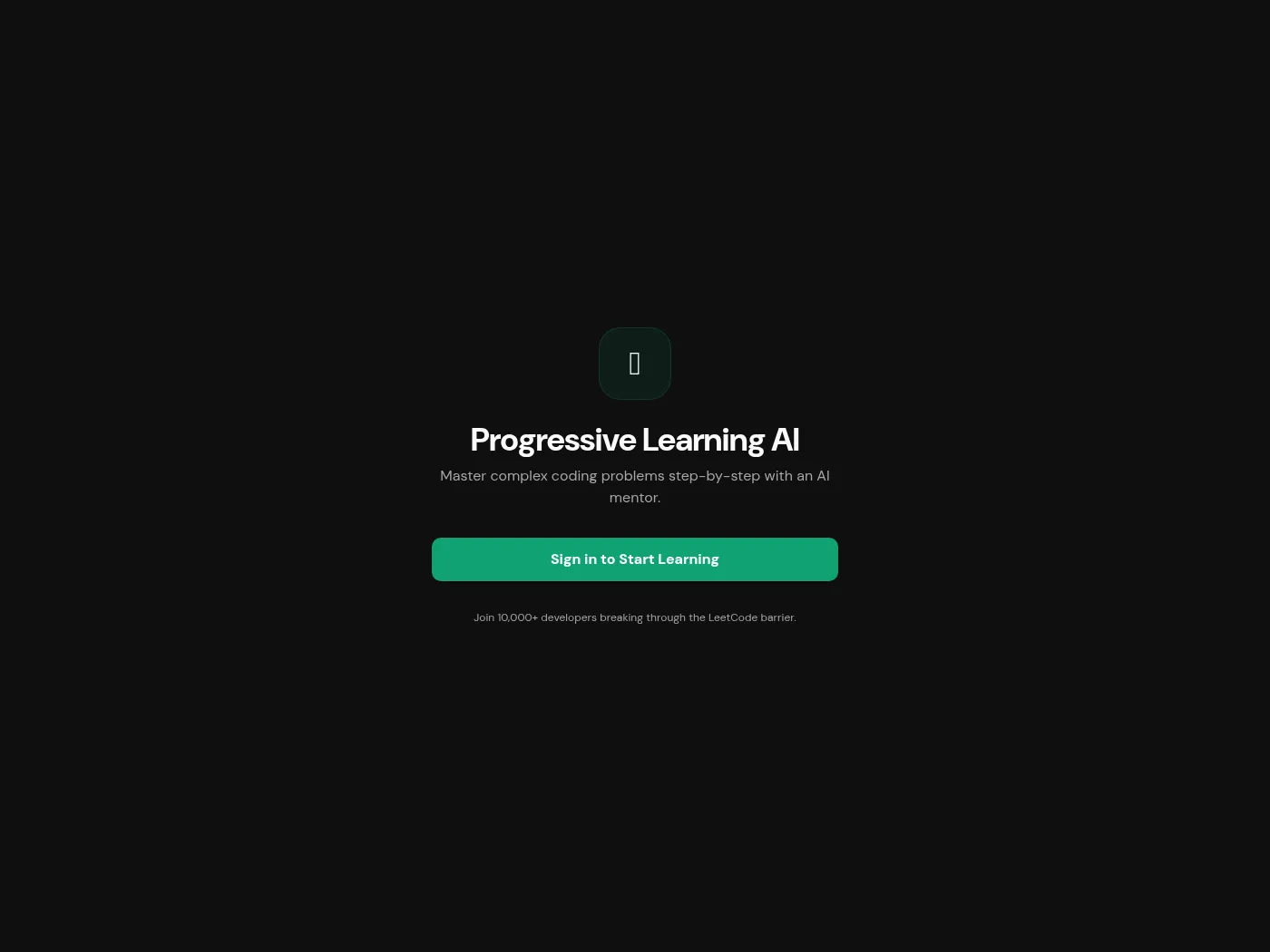 Progressive Learning AI