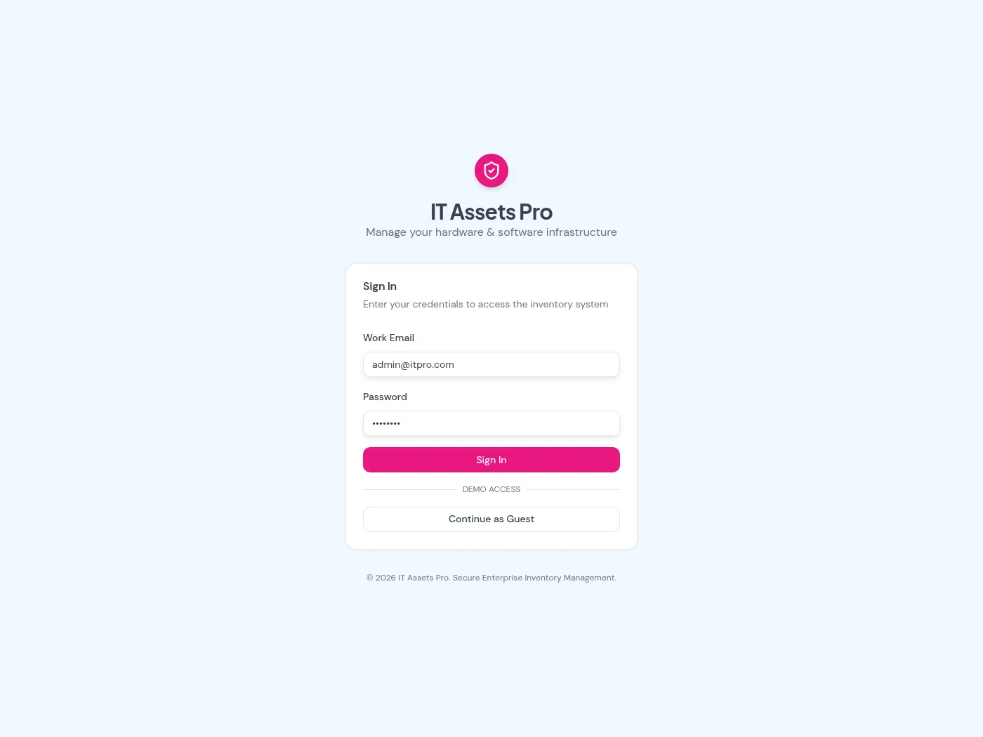 ProInventory SaaS