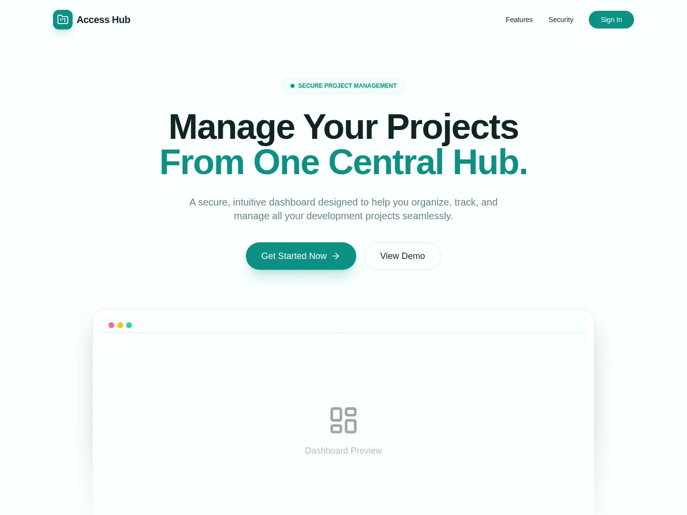 Project Access Hub