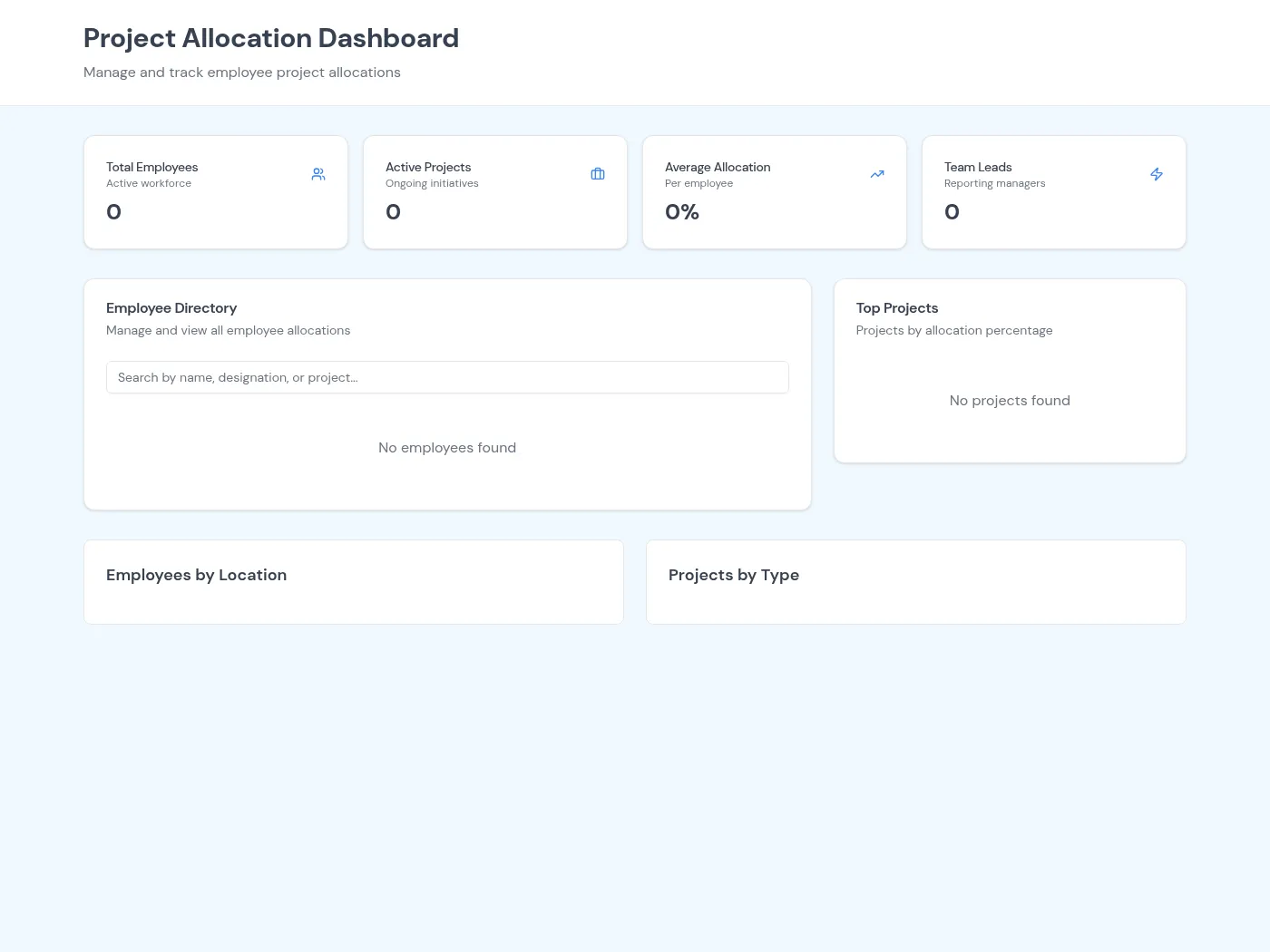 Smart Project Allocation Dashboard