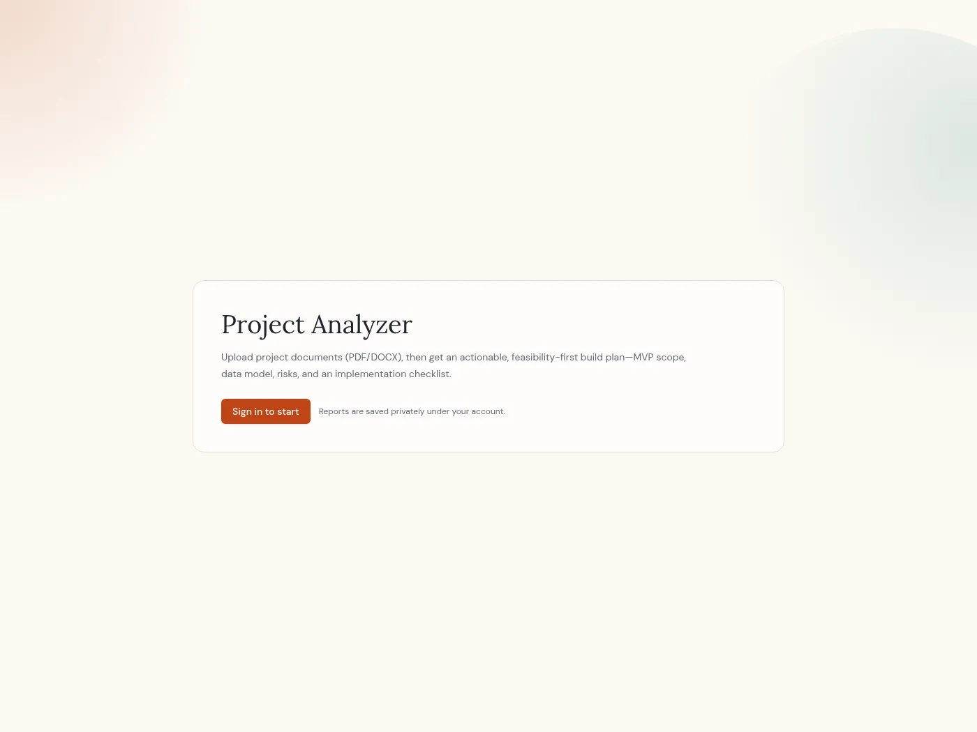 Project Analyzer