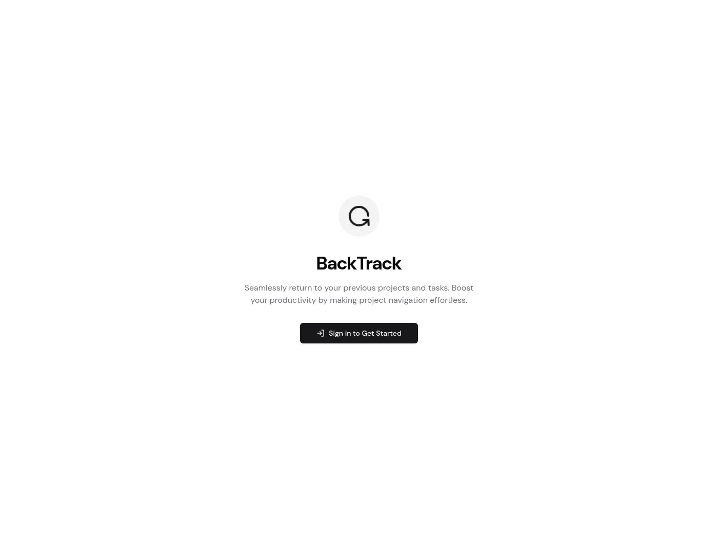 BackTrack Project Portal
