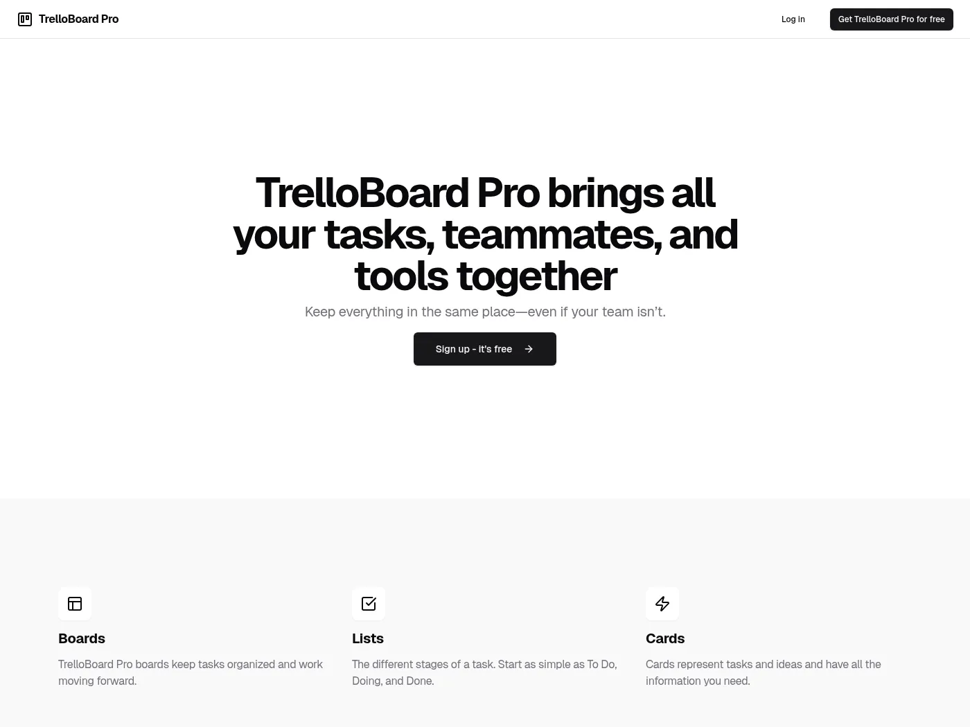 TrelloBoard Pro