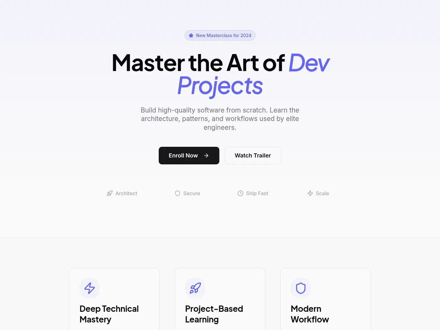 Dev Project Masterclass