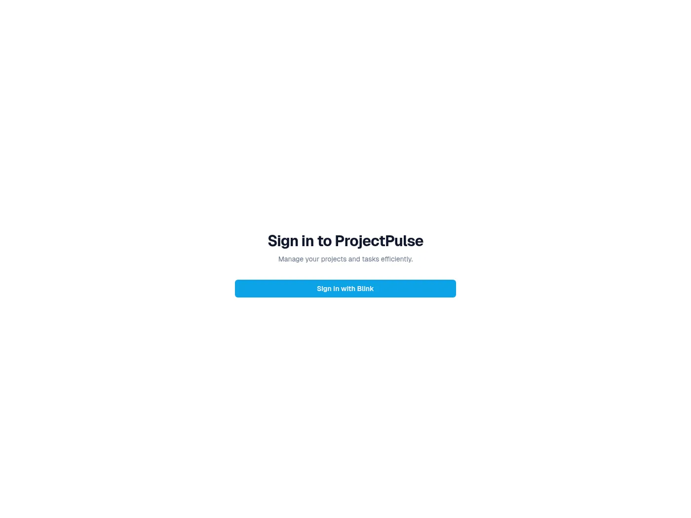 ProjectPulse Dashboard