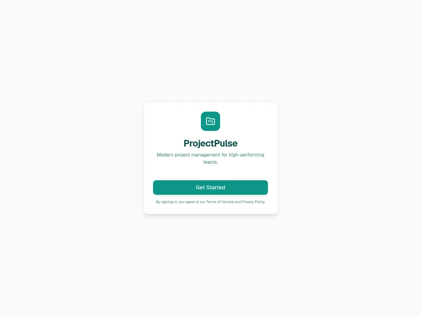ProjectPulse Dashboard