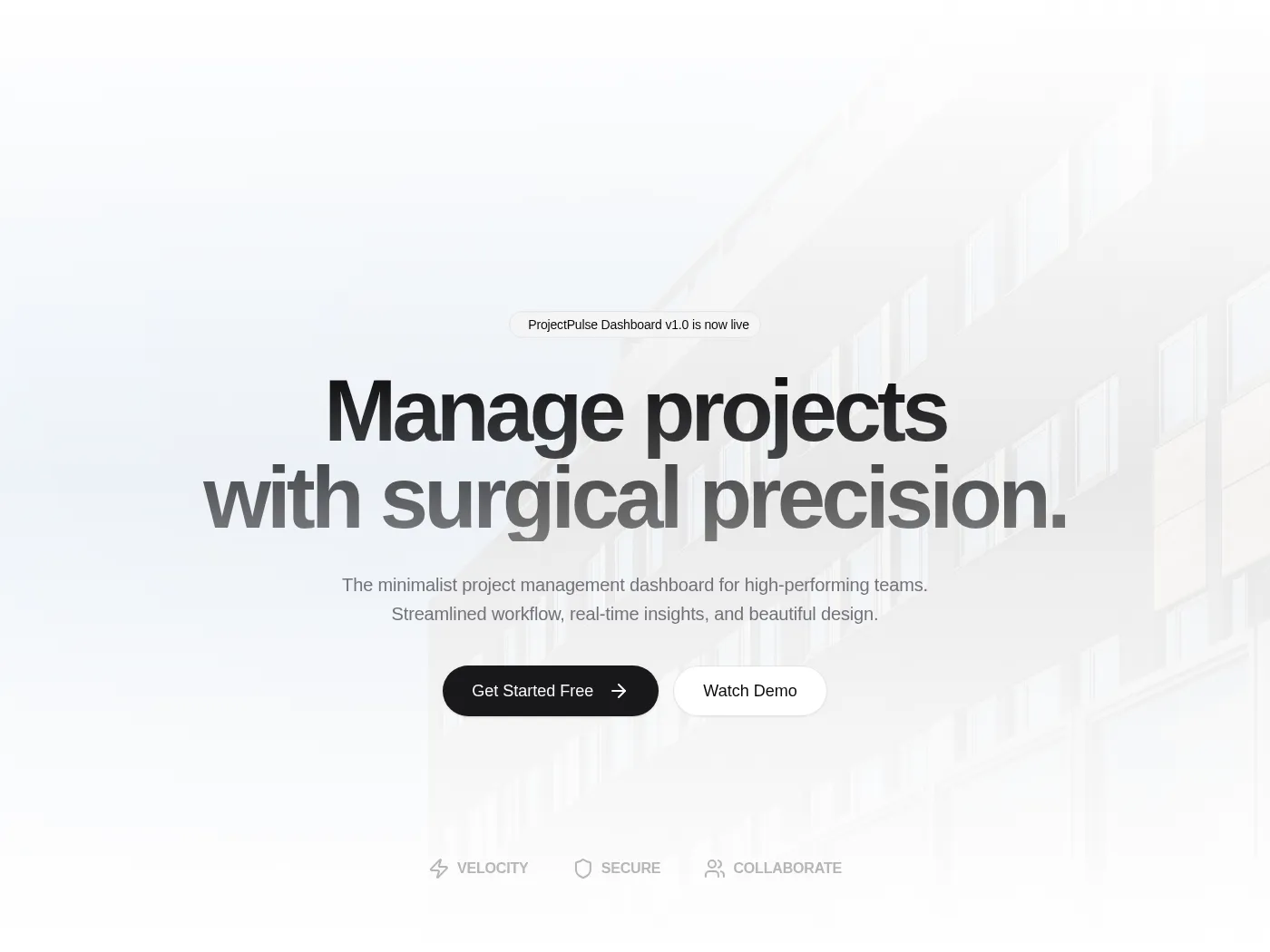 ProjectPulse Dashboard