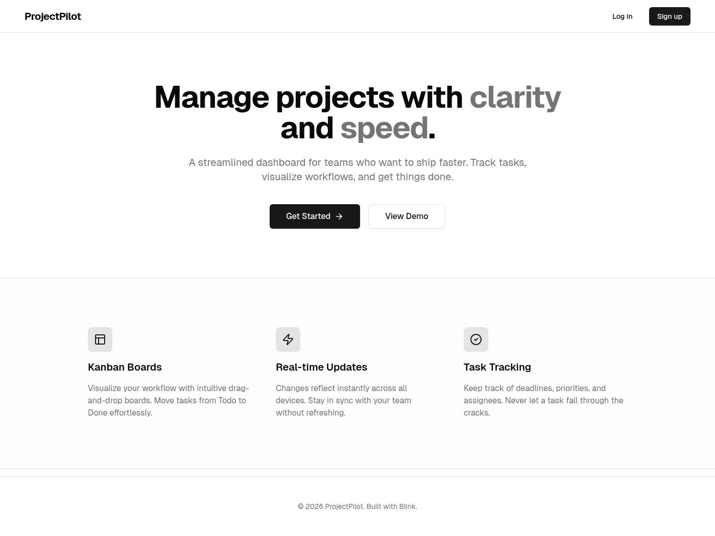 ProjectPilot Dashboard