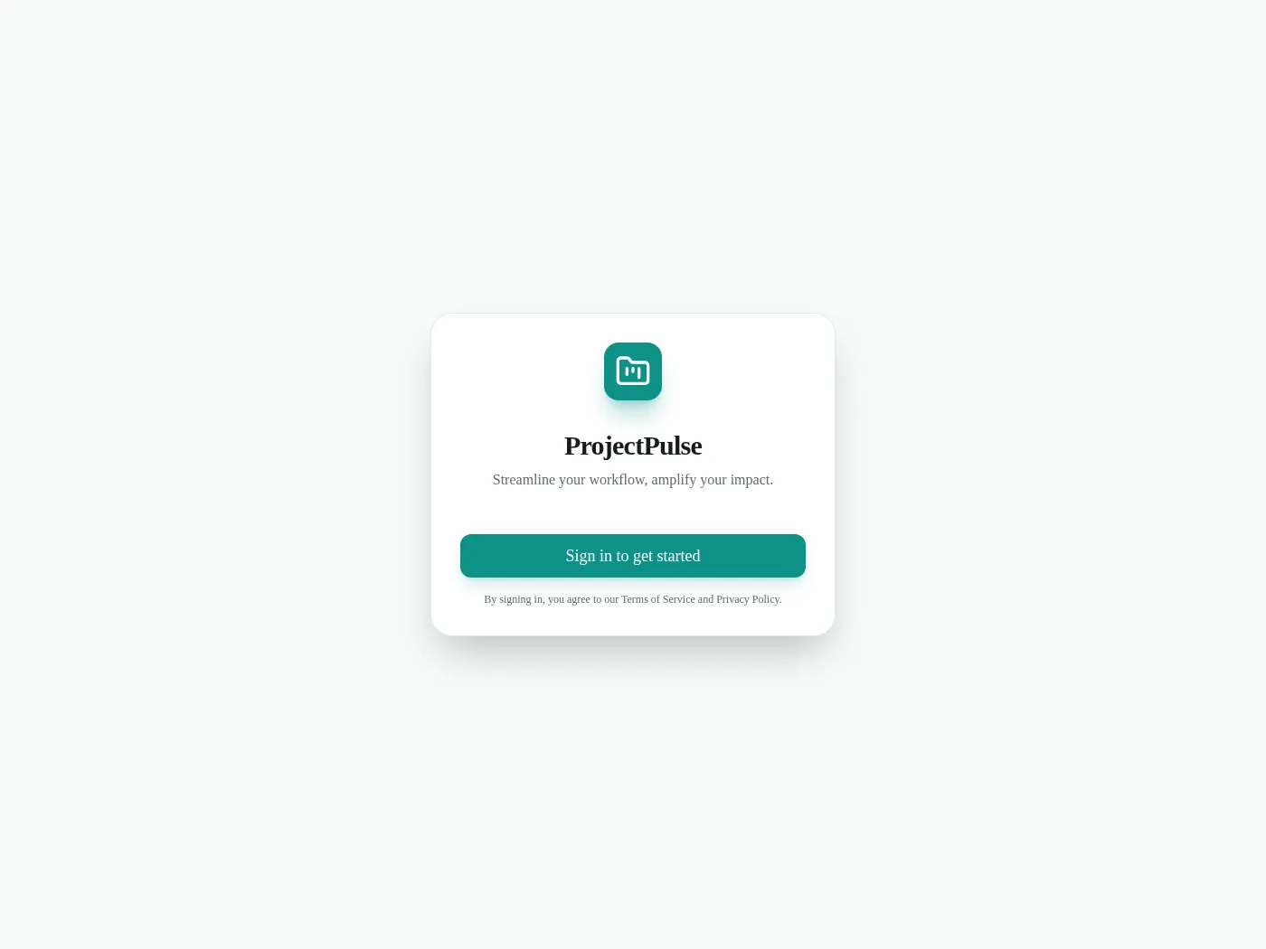 ProjectPulse Dashboard