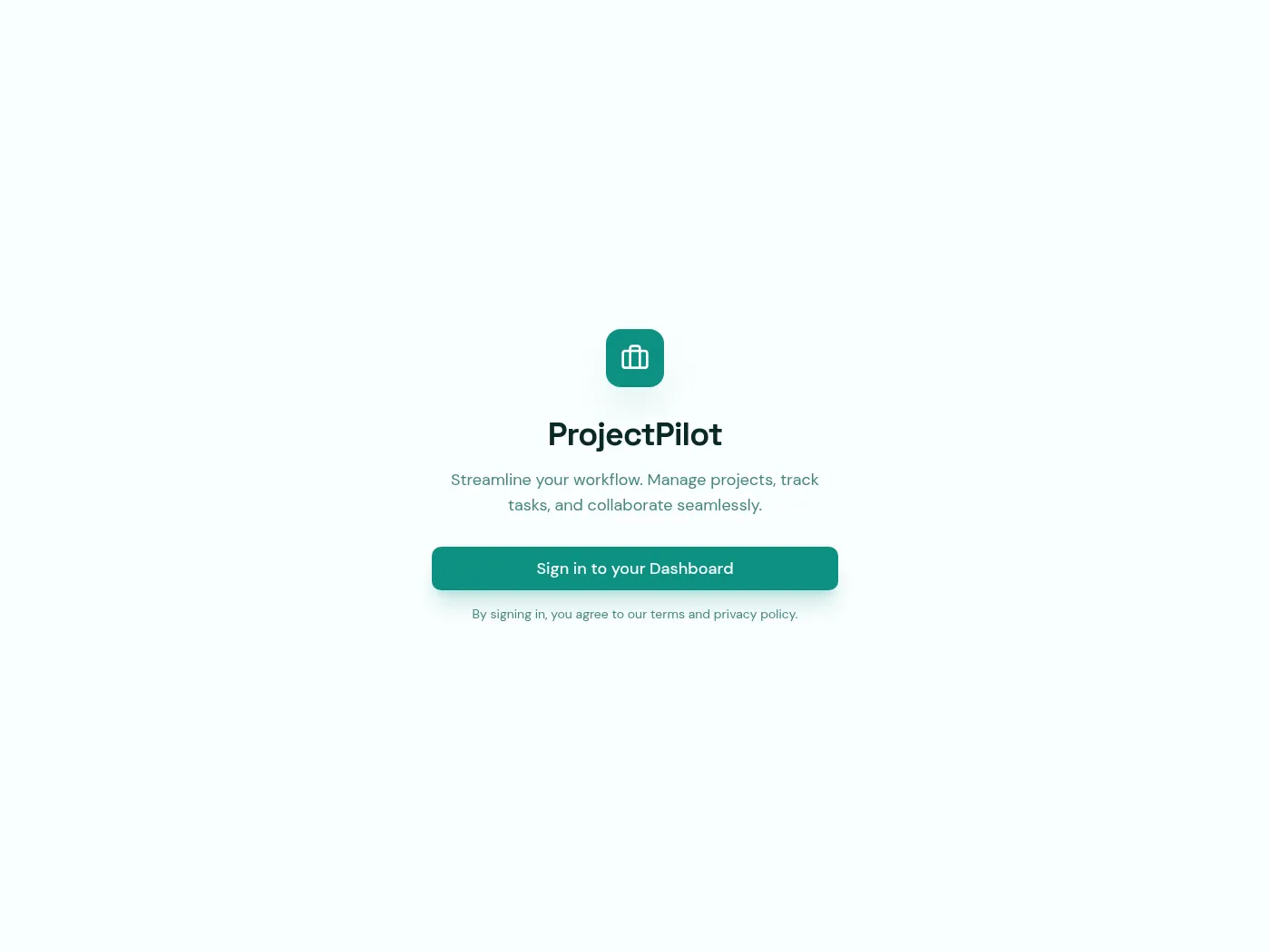 ProjectPilot Dashboard
