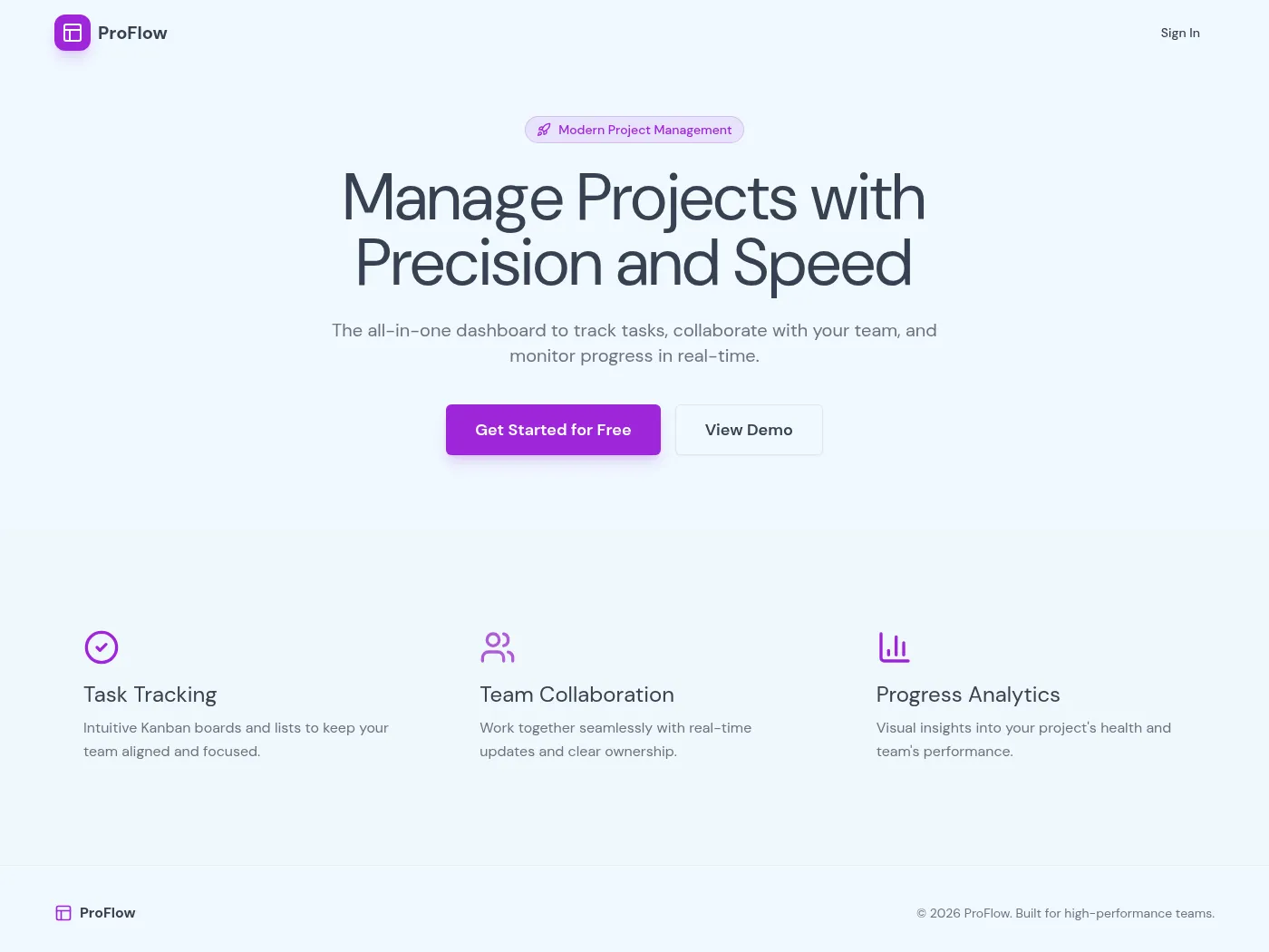 Project Management Dashboard