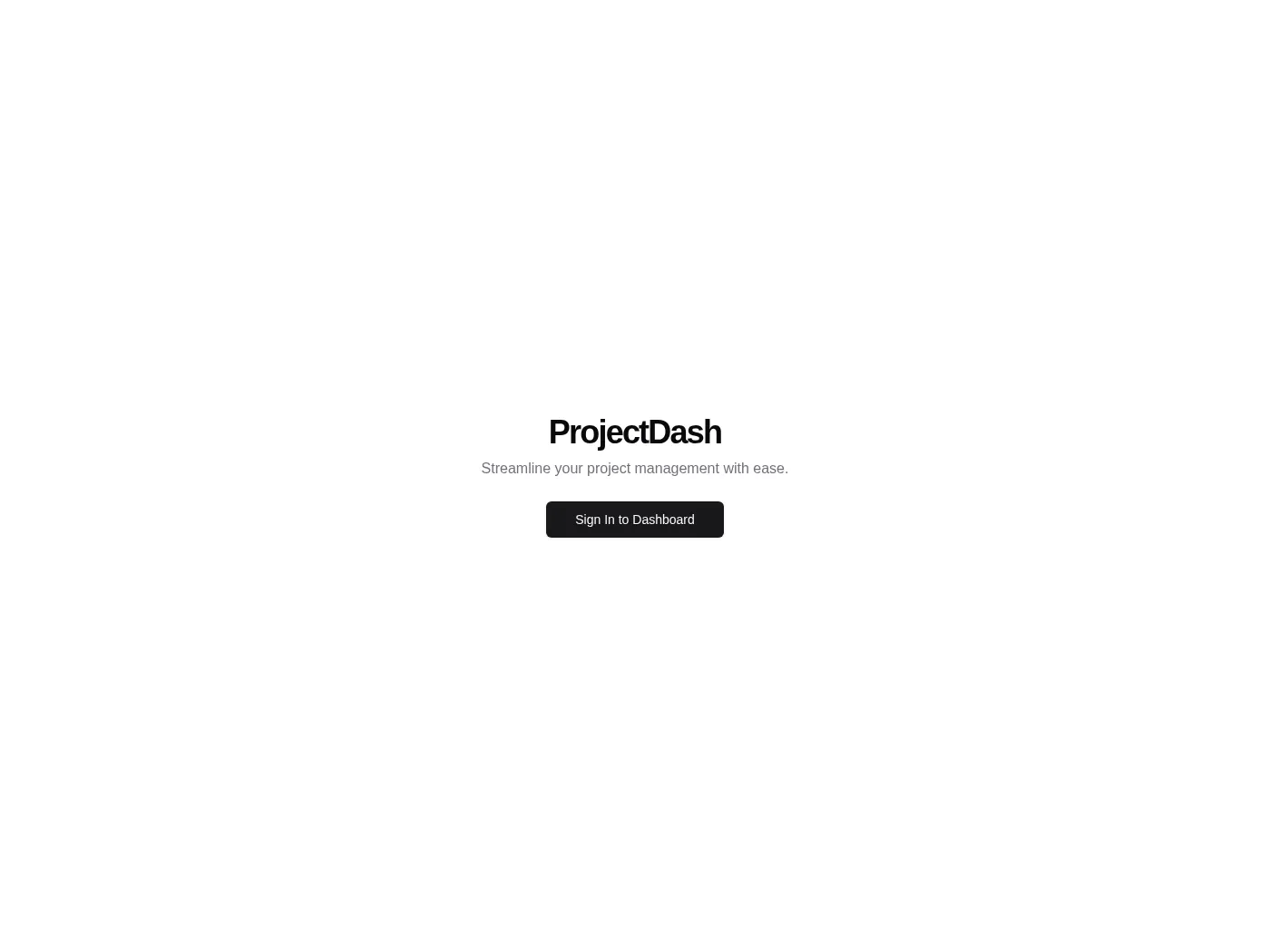 ProjectDash