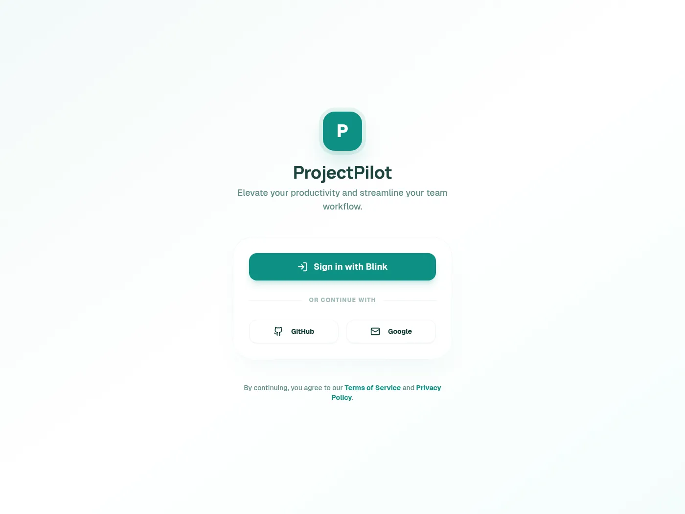ProjectPilot Dashboard