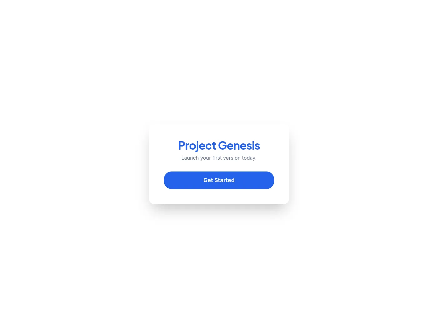 Project Genesis