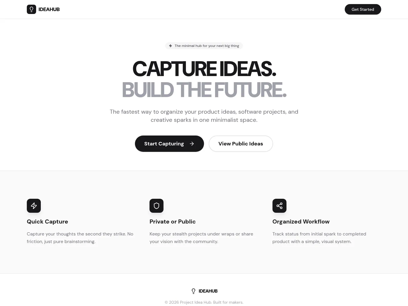 Project Idea Hub