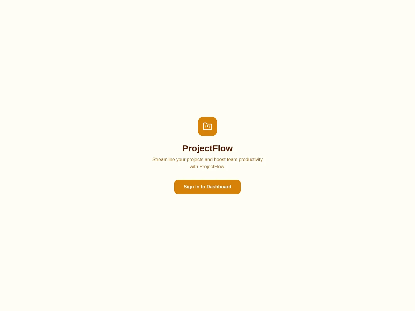 ProjectFlow Dashboard