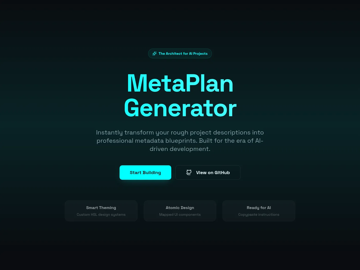 MetaPlan Generator