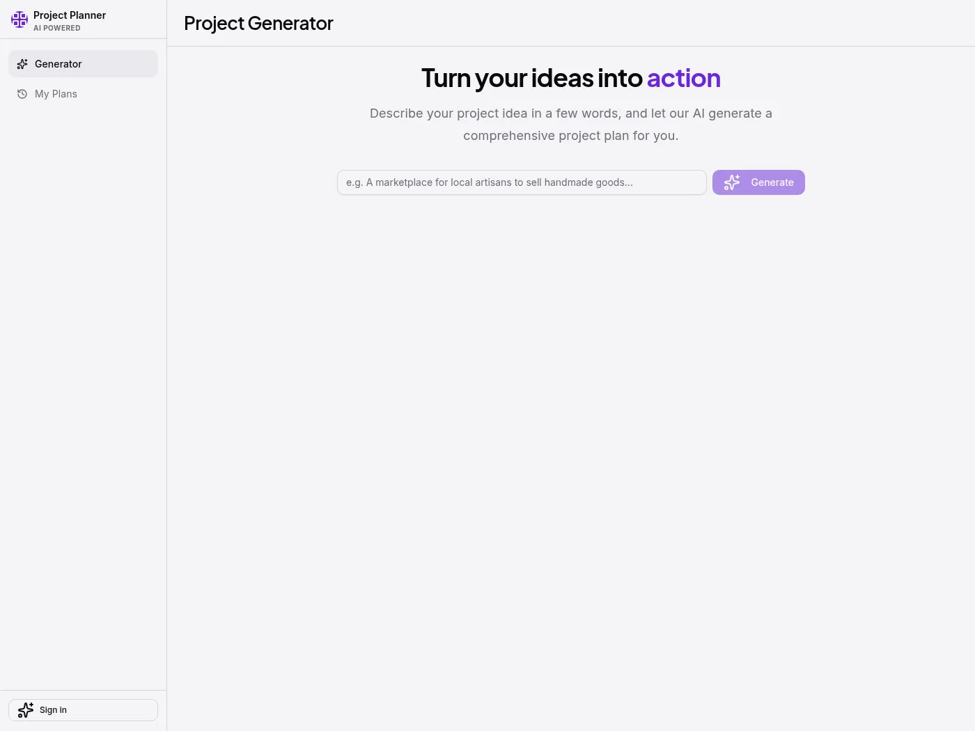 Project Planner AI