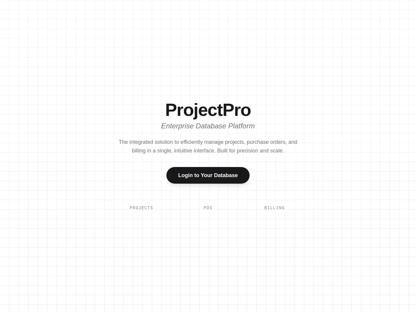 ProjectPro Database