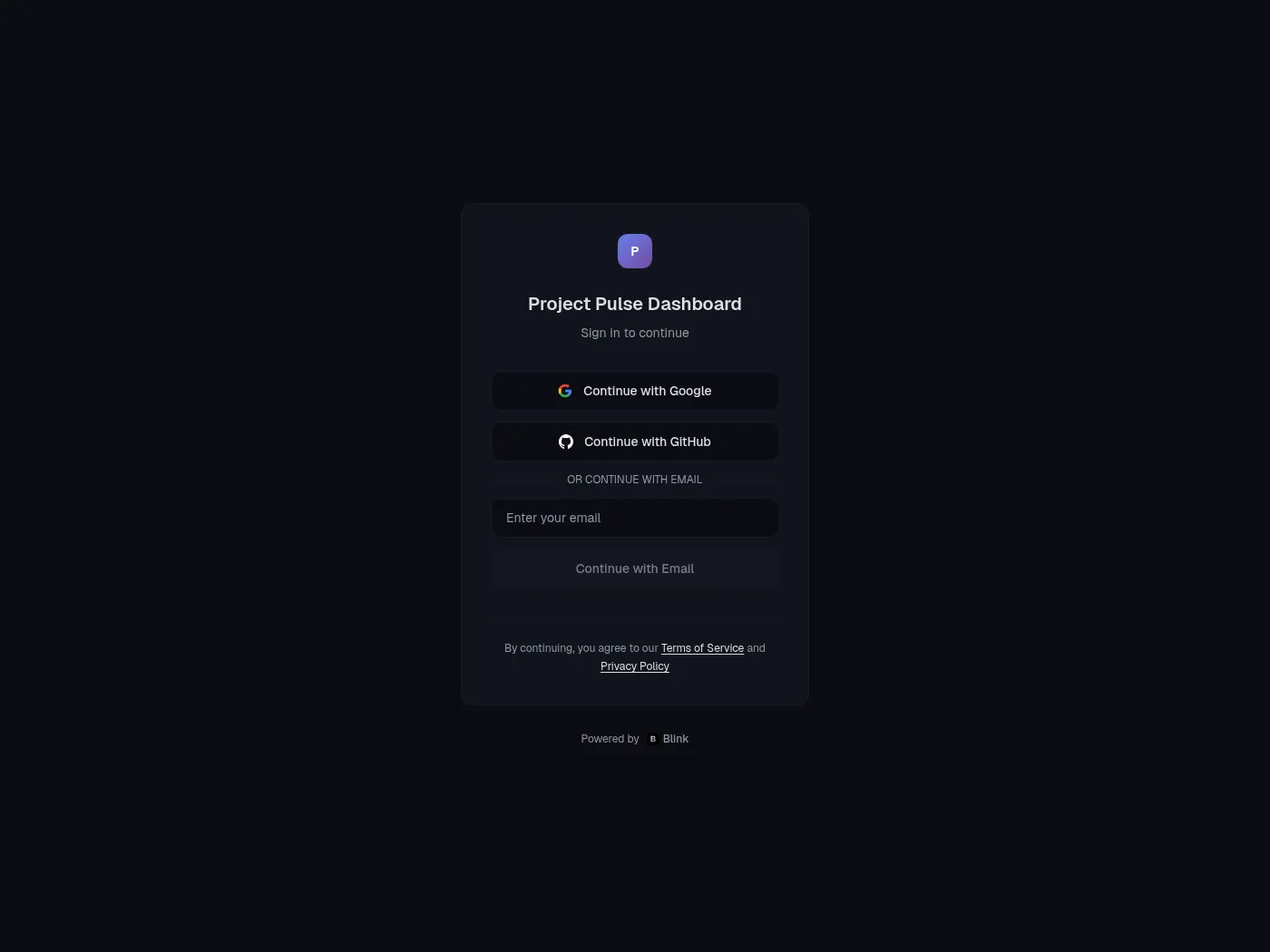 Project Pulse Dashboard