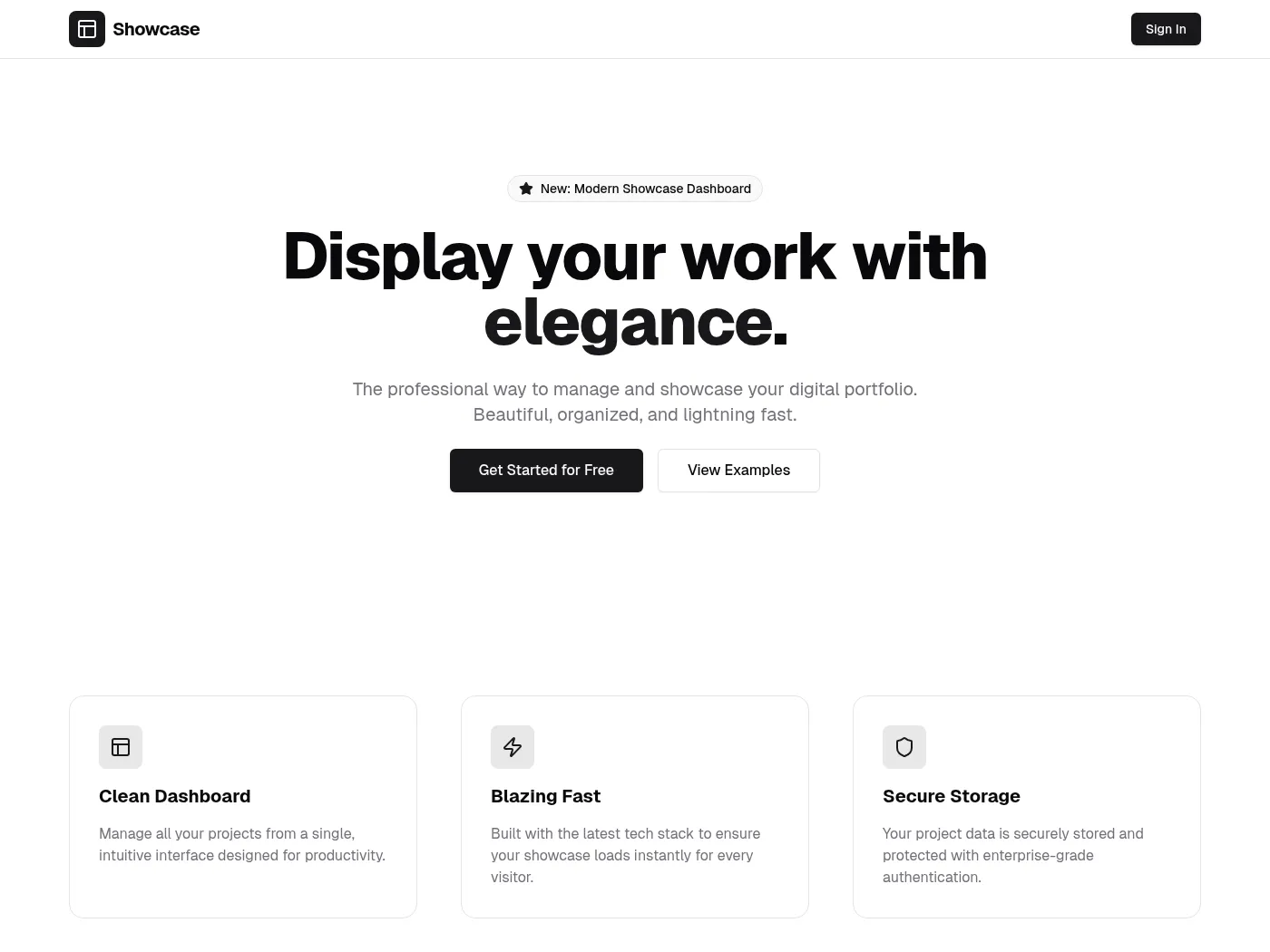 Project Showcase