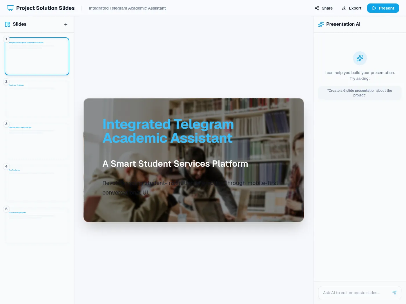 Project Solution Presentation