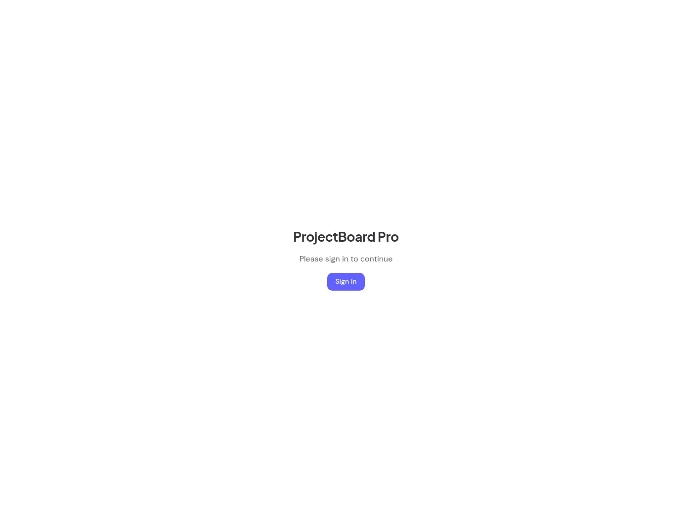 ProjectBoard Pro